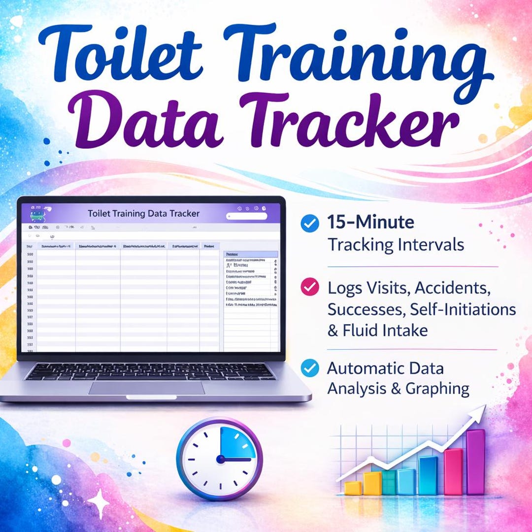 Potty Training Data Tracker | Toilet Training Spreadsheet | Printable ...