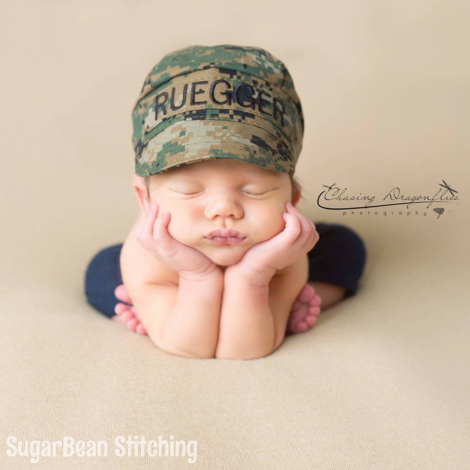 Personalized USMC Baby Cover. Desert or Woodland Camo. Pink, Brown, or ...