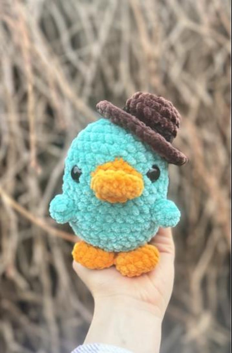 Perry the Platypus Crochet Pattern, Amigurumi Platypus Tutorial ...