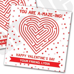 You Are A-MAZE-ING Valentines Day Cards Instant Download Printable ...