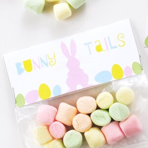 Bunny Tails Easter Party Favor Treat Bag Topper Printable - Etsy
