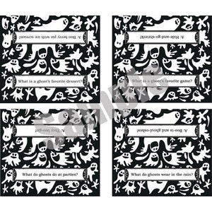 Ghost Jokes Halloween Favor Treat Bag Topper Printable - Etsy