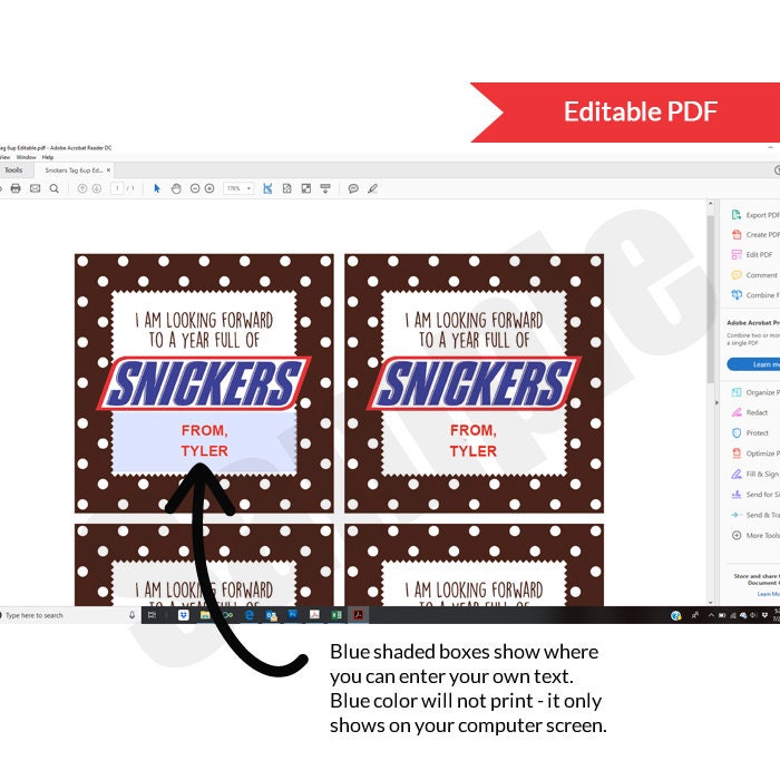 Snickers Candy Bar Back-to-School Classroom Teacher | Etsy