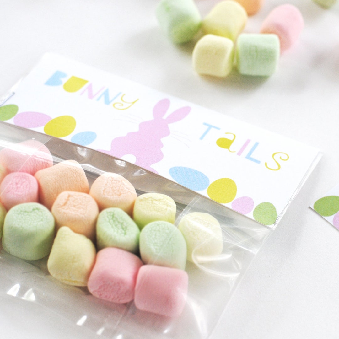 Bunny Tails Easter Party Favor Treat Bag Topper Printable - Etsy