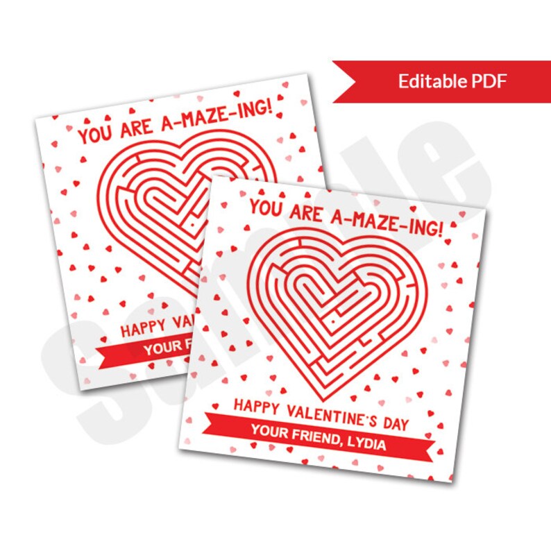 You Are A-MAZE-ING Valentines Day Cards Instant Download - Etsy