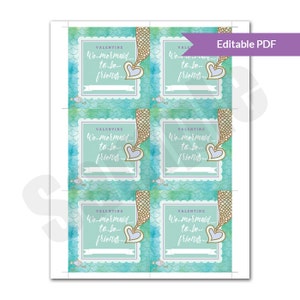 We Mermaid to Be Friends Valentines Day Cards Instant Download ...
