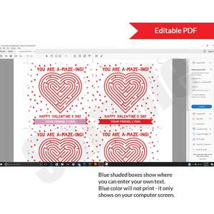 You Are A-MAZE-ING Valentines Day Cards Instant Download Printable ...