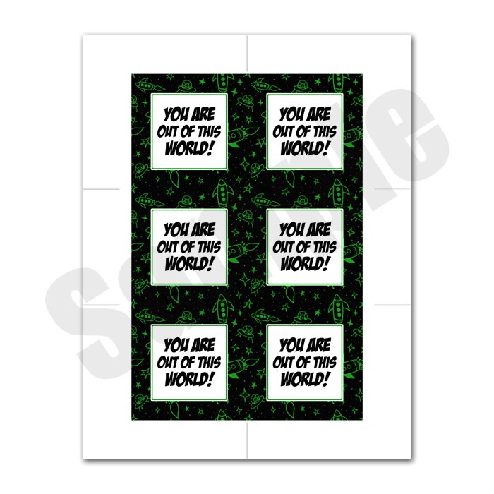 You Are Out of This World Thank You Teacher Appreciation Favor Tag ...