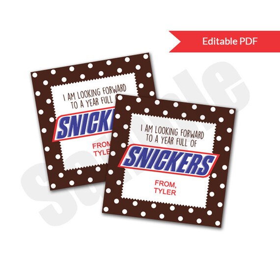 Snickers Candy Bar Back-to-School Classroom Teacher | Etsy