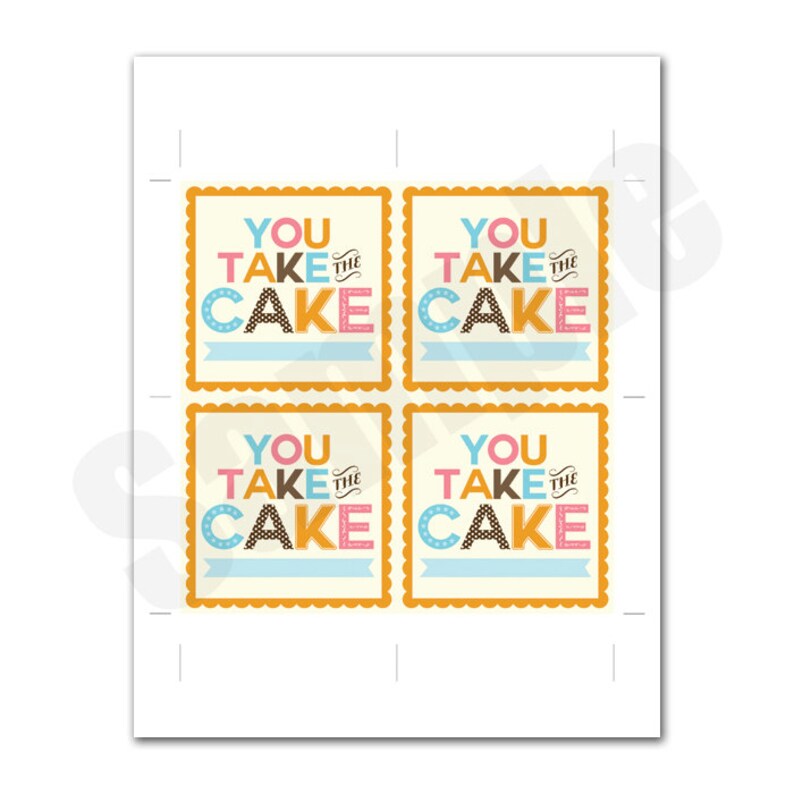 You Take the Cake Teacher Appreciation Card or Birthday Party - Etsy