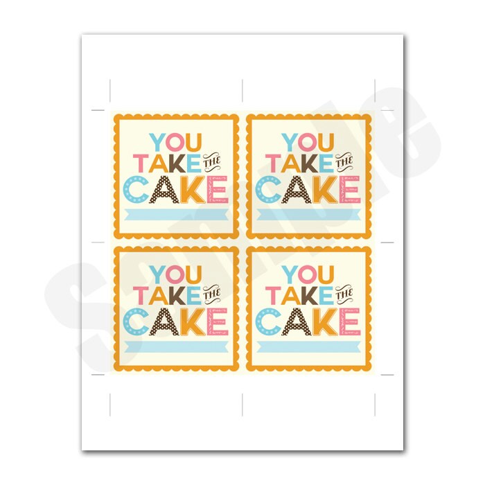 You Take the Cake Teacher Appreciation Card or Birthday Party | Etsy