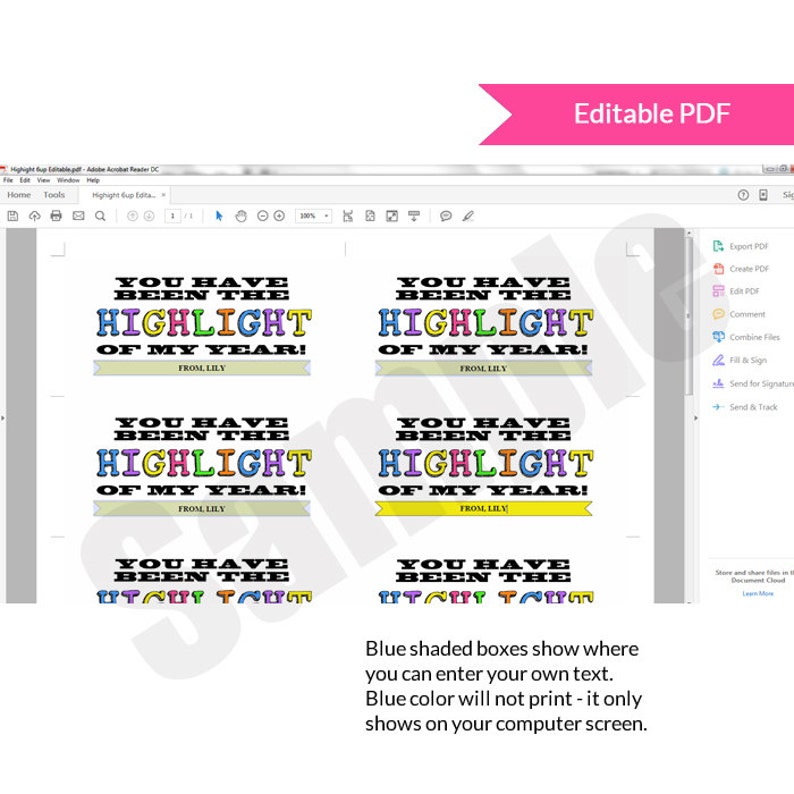 You Have Been the Highlight of My Year Teacher or Student - Etsy