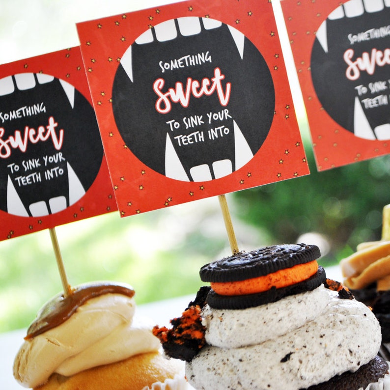 Something Sweet to Sink Your Teeth Into Vampire Halloween - Etsy