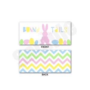 Bunny Tails Easter Party Favor Treat Bag Topper Printable - Etsy