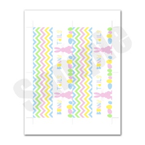 Bunny Tails Easter Party Favor Treat Bag Topper Printable - Etsy
