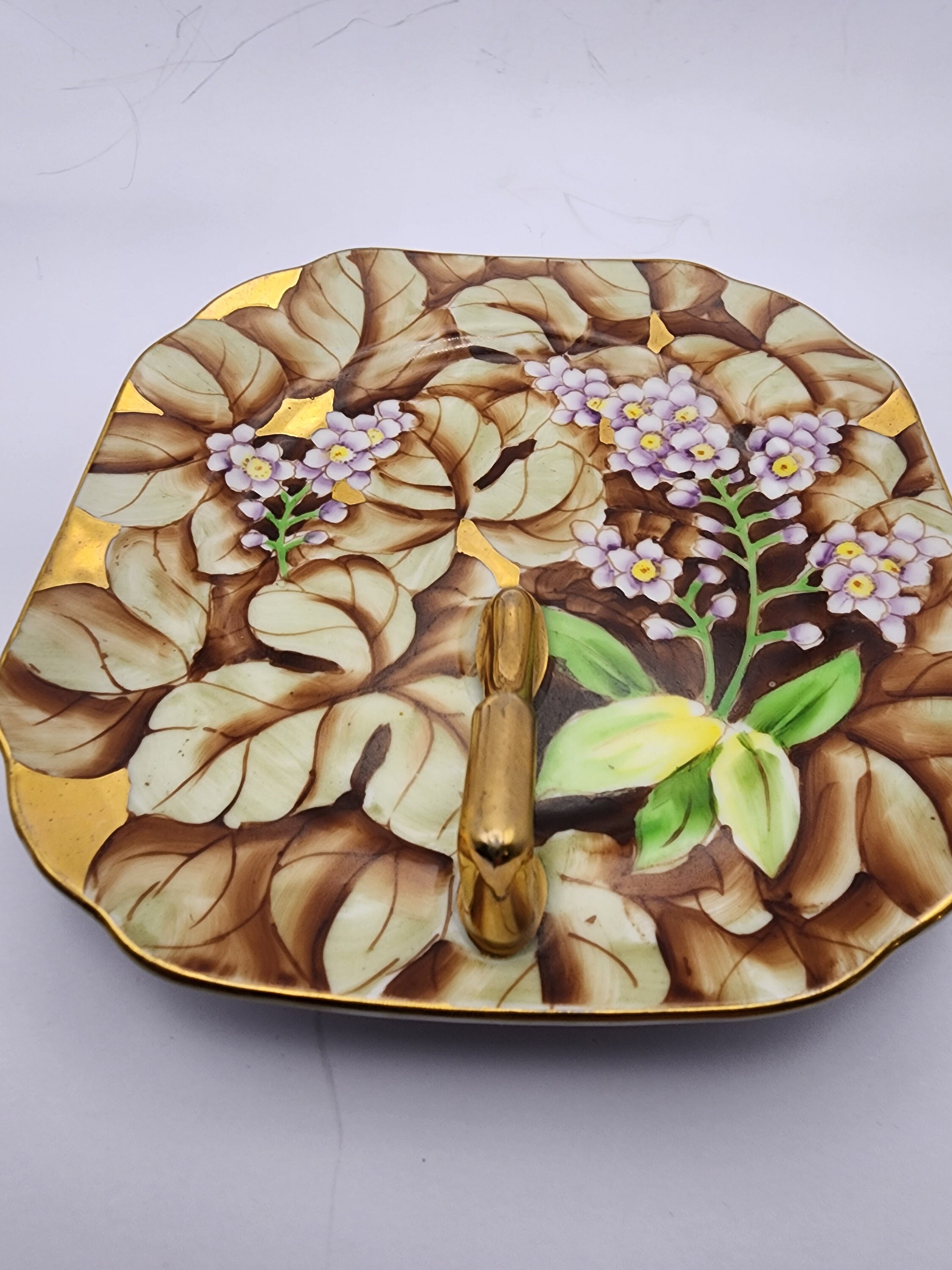 SALE Occupied Japan Hand Painted Lemon Plate Aka Nappy or Nice Trinket ...