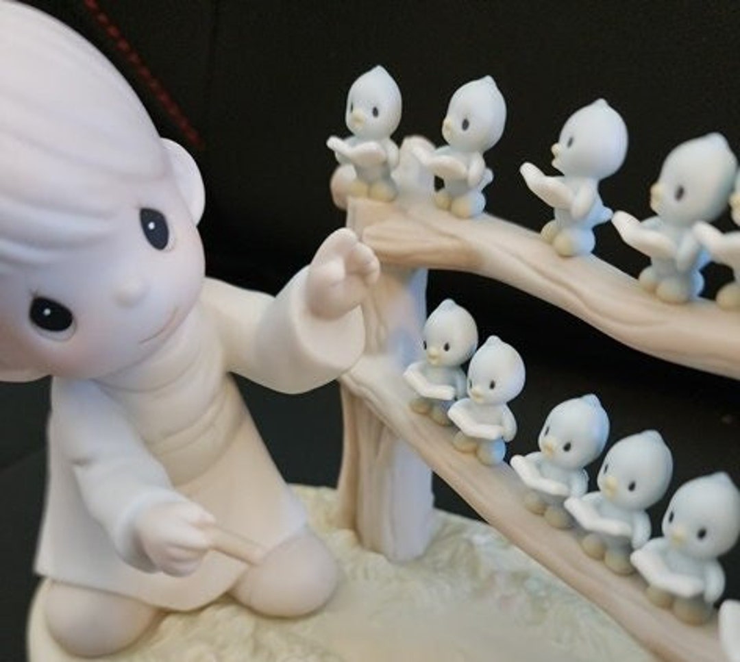 RARE! 15TH Anniversary Precious Moments Figurine W/ Angel Leading ...