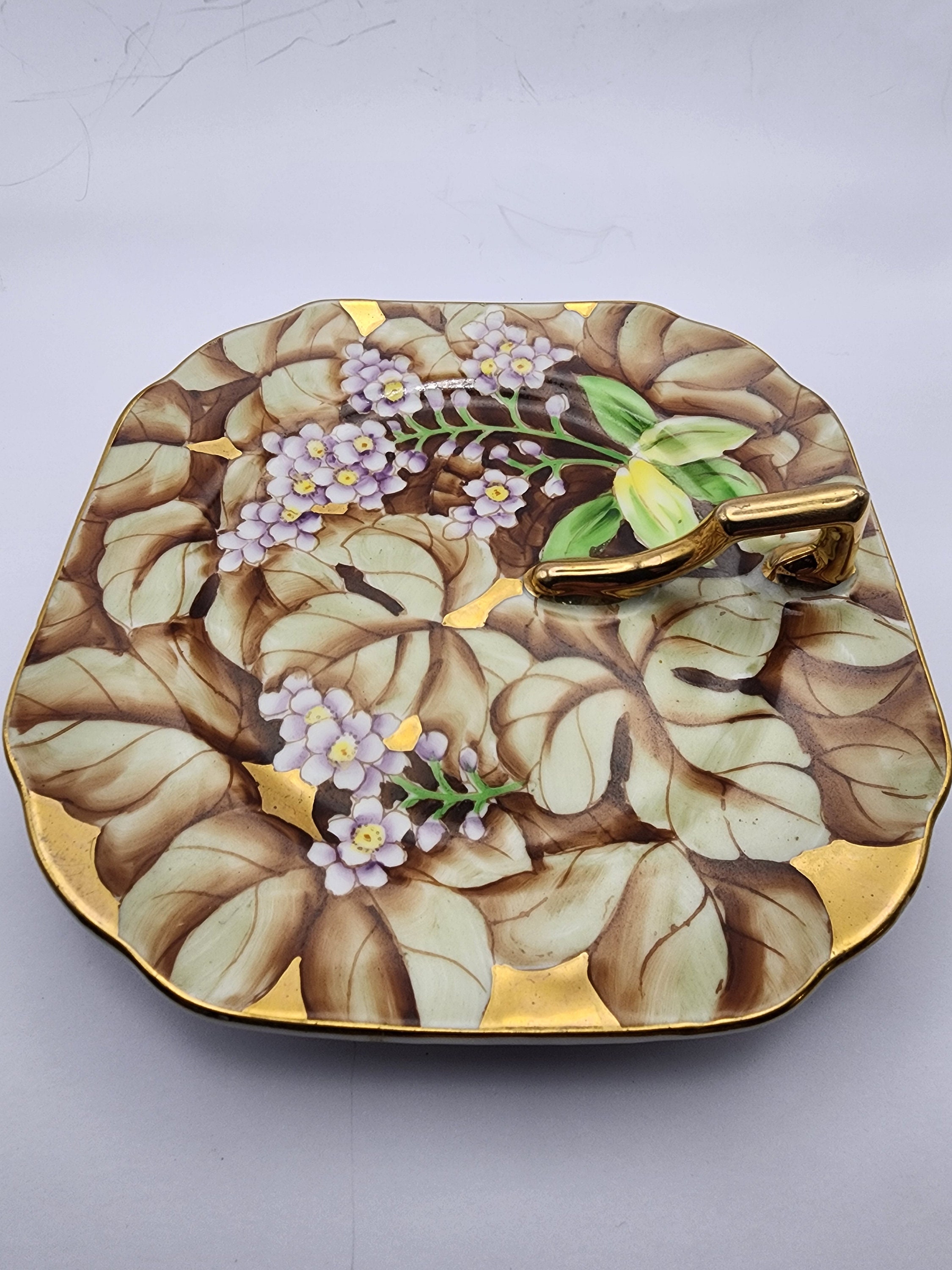 SALE Occupied Japan Hand Painted Lemon Plate Aka Nappy or Nice Trinket ...