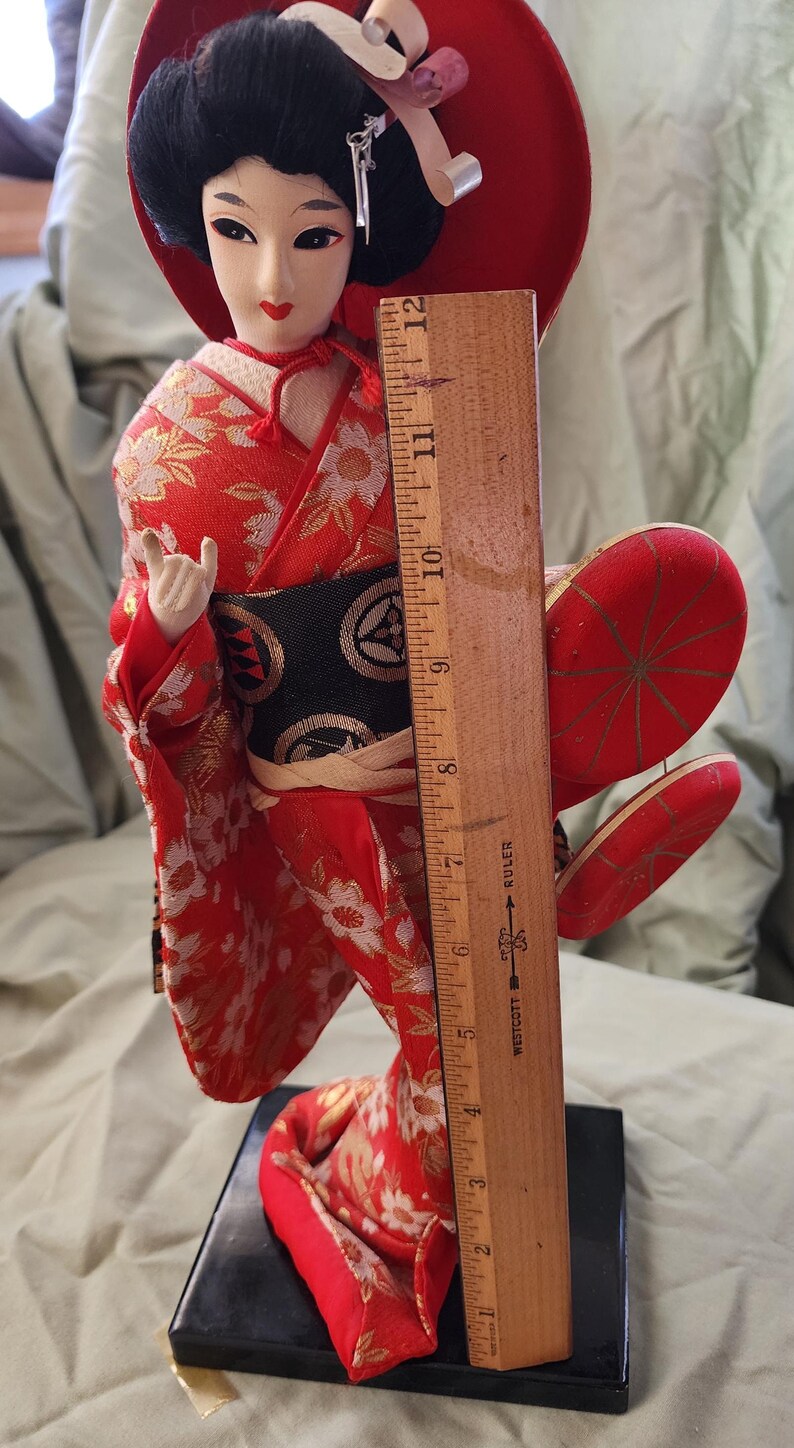 Vintage Nishi Japanese Geisha Doll "hat Dancer" With Original Label ...