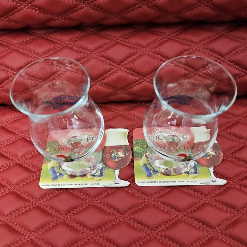 La Chouffe Beer Glasses Set – Belgian Gnome Tulip Glassware With ...