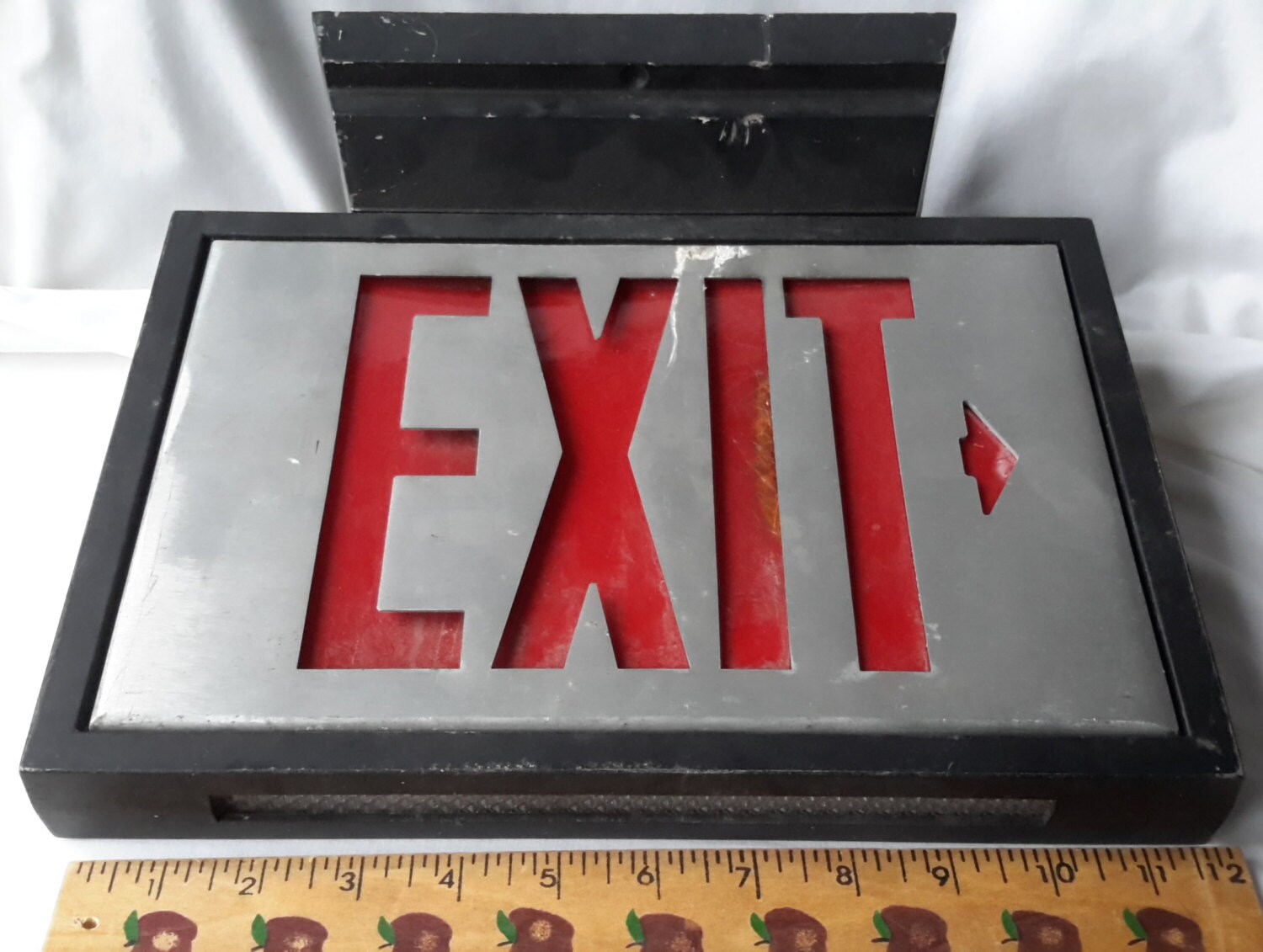 Aluminum Ceiling Mount Exit Light Sign Dual Bulb AS-IS Condition - Etsy