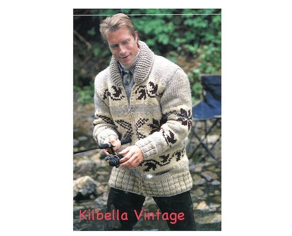White Buffalo Pattern 6131 Cowichan Salish Sweater Knit Cardigan ...