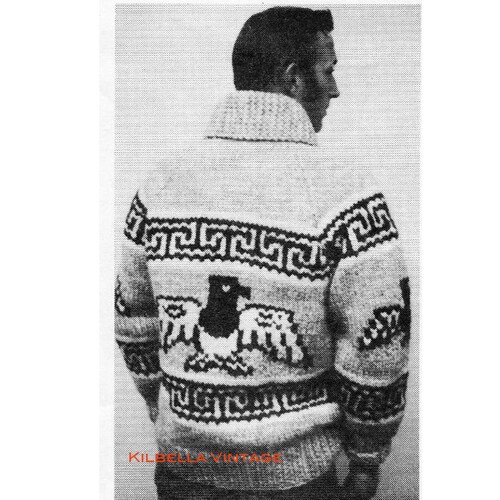 Chinook White Buffalo Wool Cowichan Sweater With Hood Knitting - Etsy