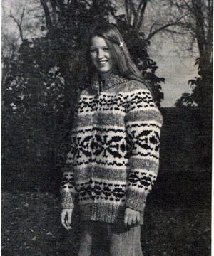 White Buffalo Pattern 16 Cowichan Salish Sweater Knit Cardigan Native ...