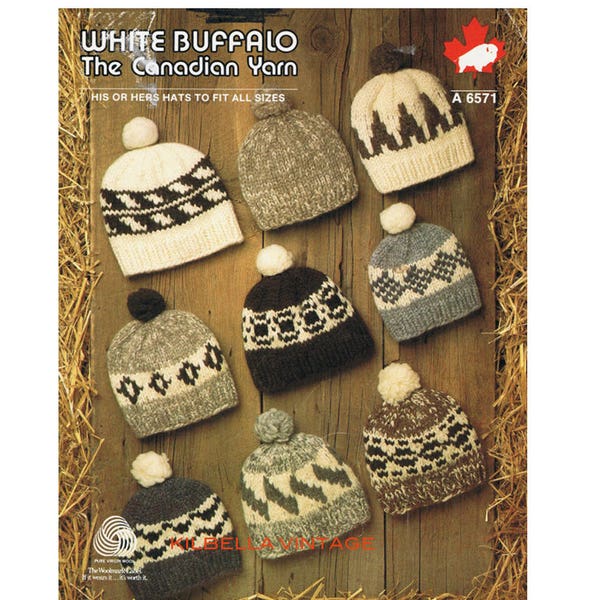 White Buffalo Knitting Pattern - Etsy