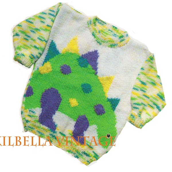 Dinosaur Sweater - Etsy