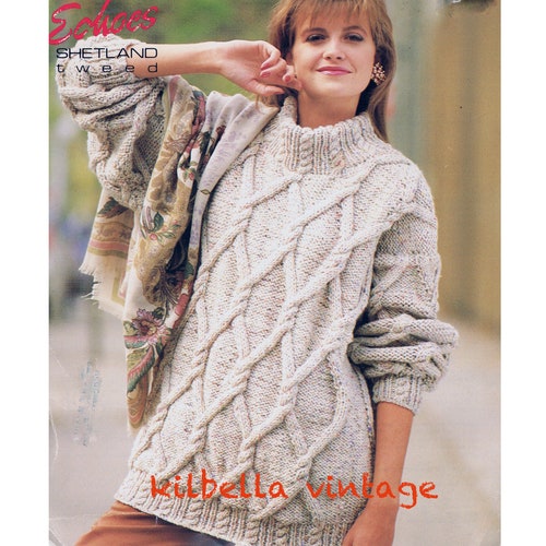 Cable Top KNITTING PATTERN Women/instant PDF Download/womens | Etsy