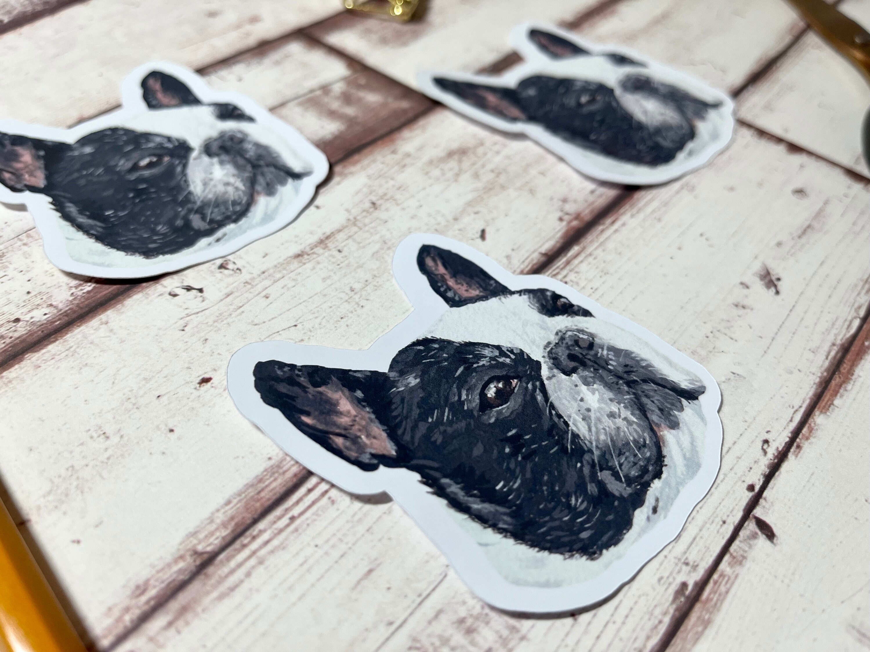 French Bulldog Die Cut Sticker | English Study, Journal, Laptop, Ipad ...