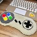 Retro Controller Keyboard Rug | Videogame Handmade Tufted Punch Needle ...