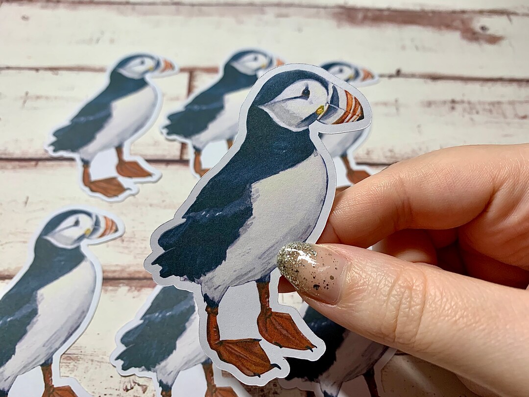 Puffin Die Cut Sticker | English Study, Journal, Laptop, Ipad, Bottle ...