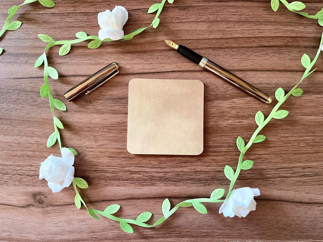 Aged Parchment Sticky Notes/tear-away Memo Pad Square (30 Sheets ...
