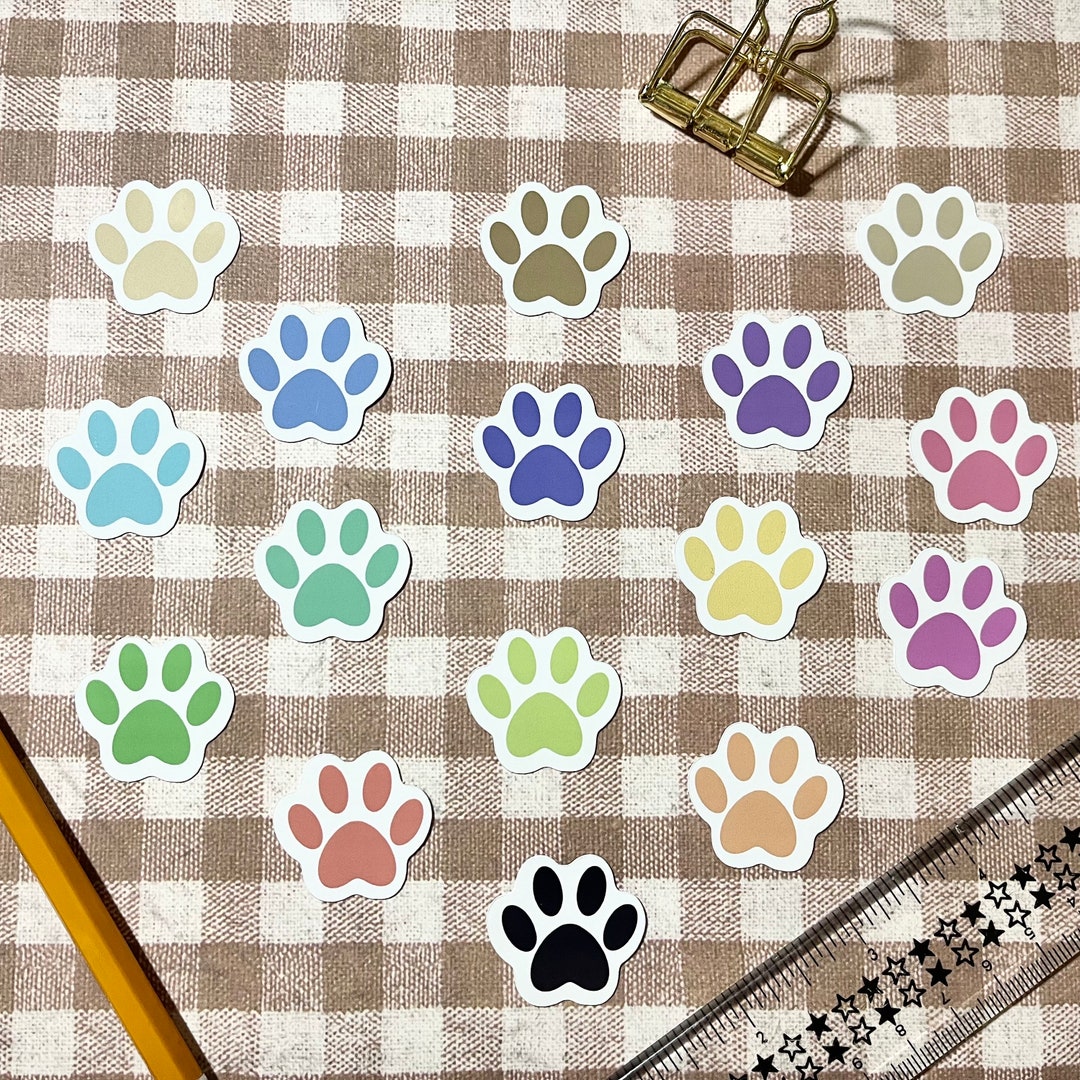 Mini Pastel Paws Die Cut Sticker Pack | Cute, Animal, Ipad, Water ...