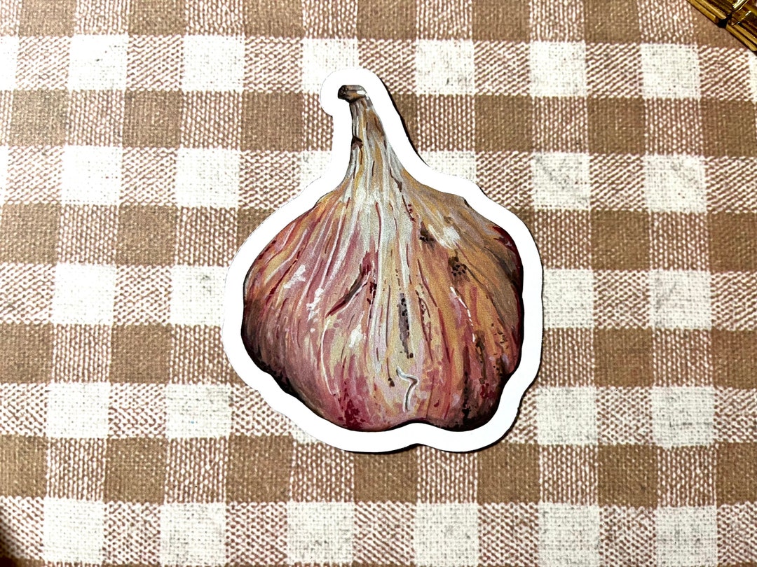 Garlic Clove Die Cur Sticker English Study, Journal, Laptop, Ipad ...