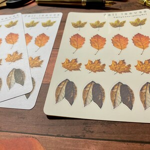Autumn Leaves Sticker Sheet | English Study, Journal, Laptop, Ipad ...
