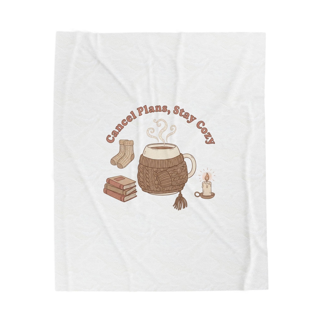 Cancel Plans Stay Cozy Blanket | Office Humor, Coffee Fuel - Etsy