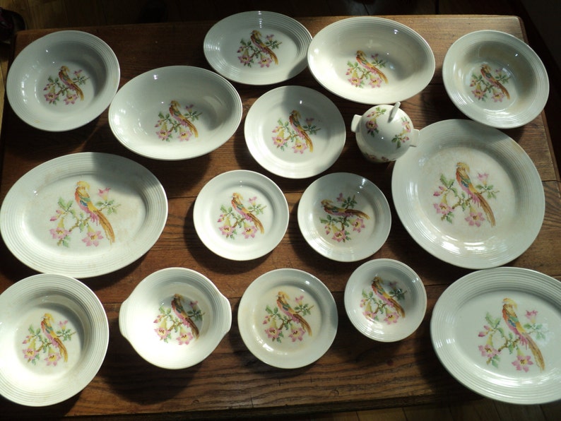 24 Piece Collection of Vintage Leigh Ware Dishes Made by Leigh - Etsy