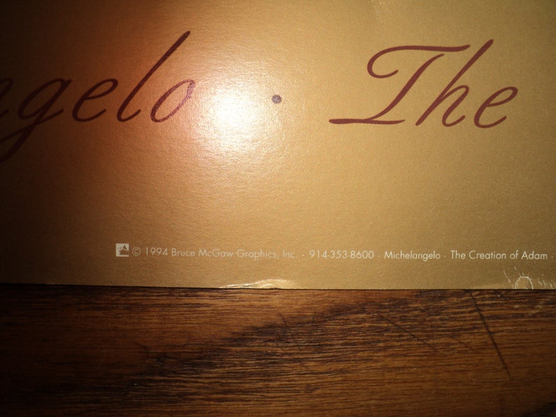 AND THEN HE Touched Me Michelangelo's Lithographic Print - Etsy