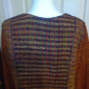 Hand Woven Patch Work Quilted Jacket or Blazer, Size Large, With the ...