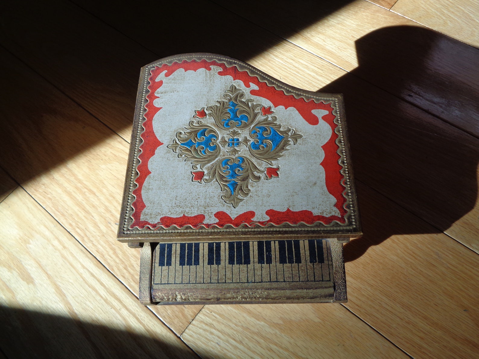 Vintage Music Box in the Shape of a Grand Piano which plays | Etsy