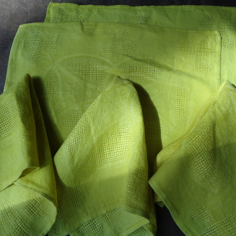 Chartreuse Napkins - Etsy