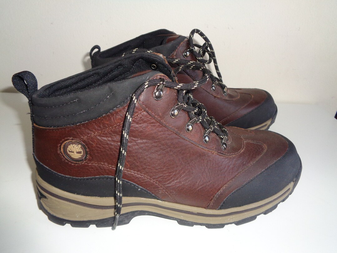 Vintage Timberland Genuine Leather Hiking Boots, Size 7 Male or Size 9 ...