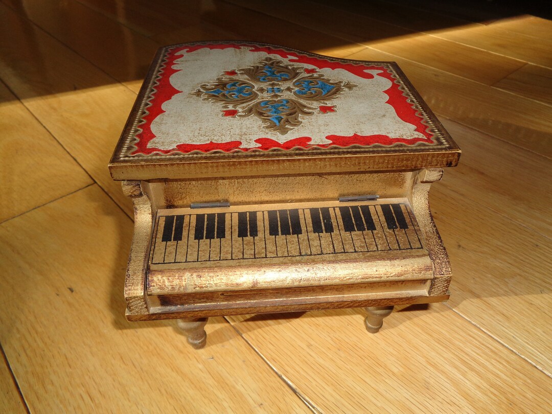 Vintage Music Box in the Shape of a Grand Piano Which Plays - Etsy