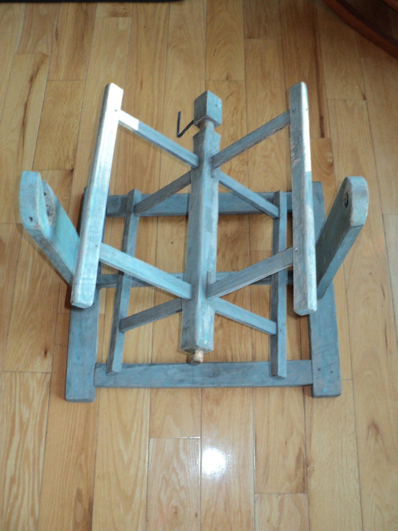 Antique Rustic Primitive Americana Style Wooden Wool Winder | Etsy