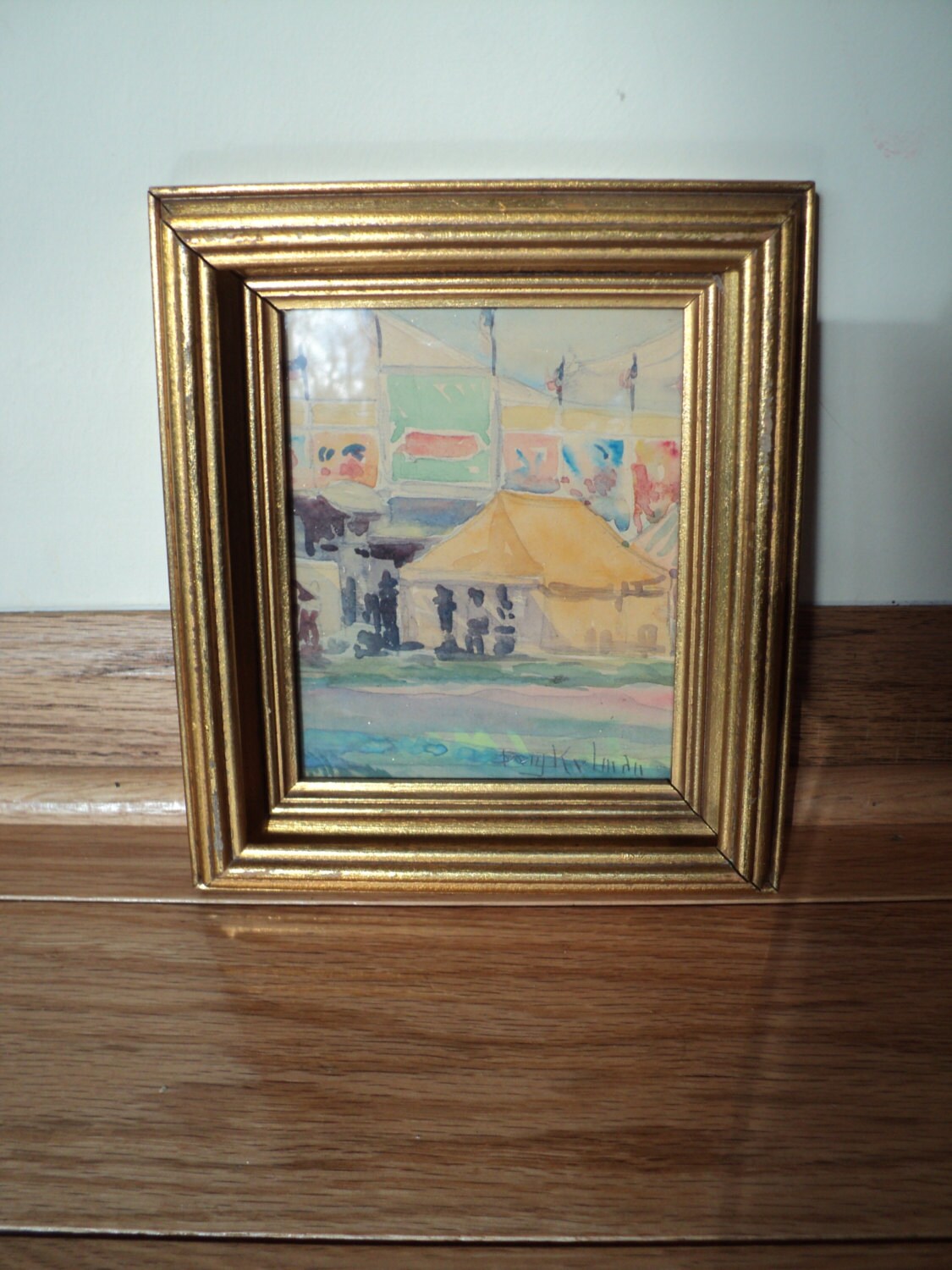 Original Watercolor Painting by the Artist Benjamin Kelman - Etsy