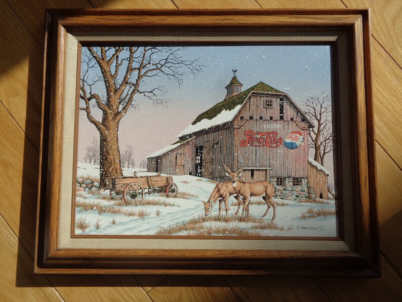 Vintage Signed C. CARSON Serigraph print in Very Good | Etsy