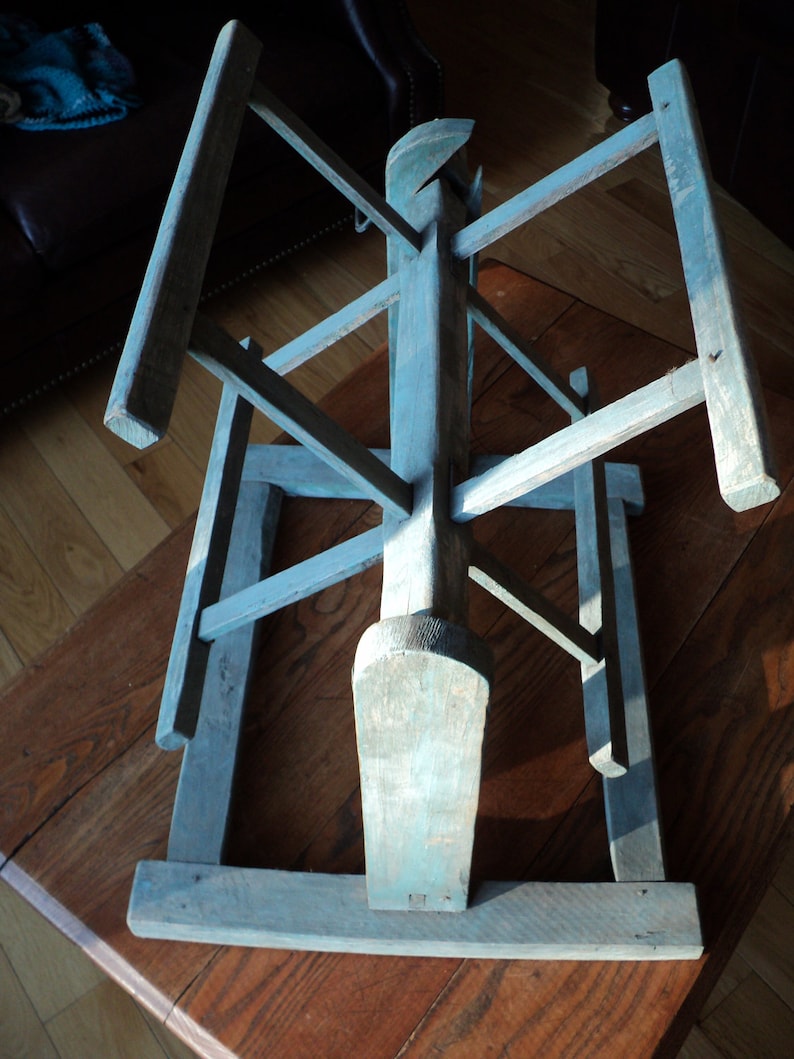 Antique Rustic Primitive Americana Style Wooden Wool Winder | Etsy